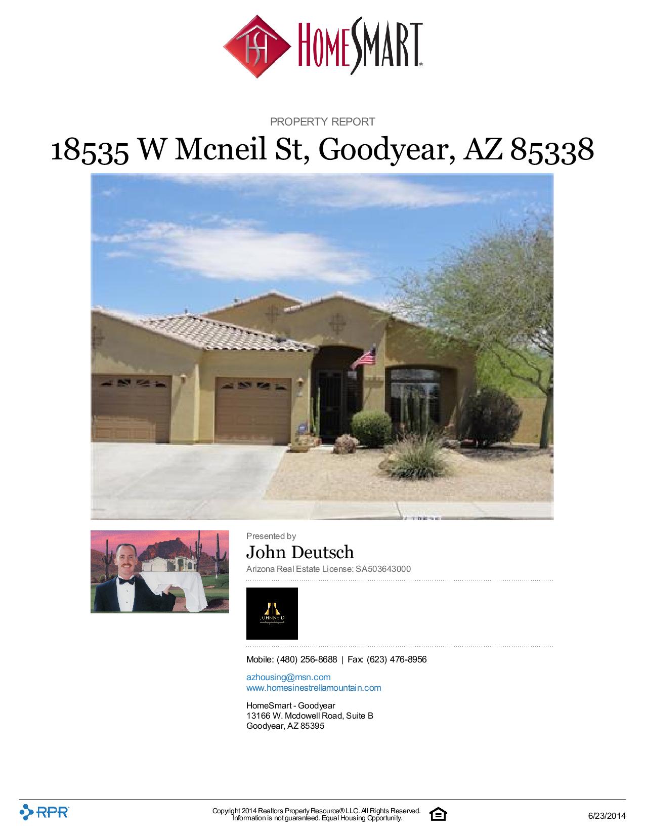 18535 W MCNEIL ST | Homes In Estrella Mountain
